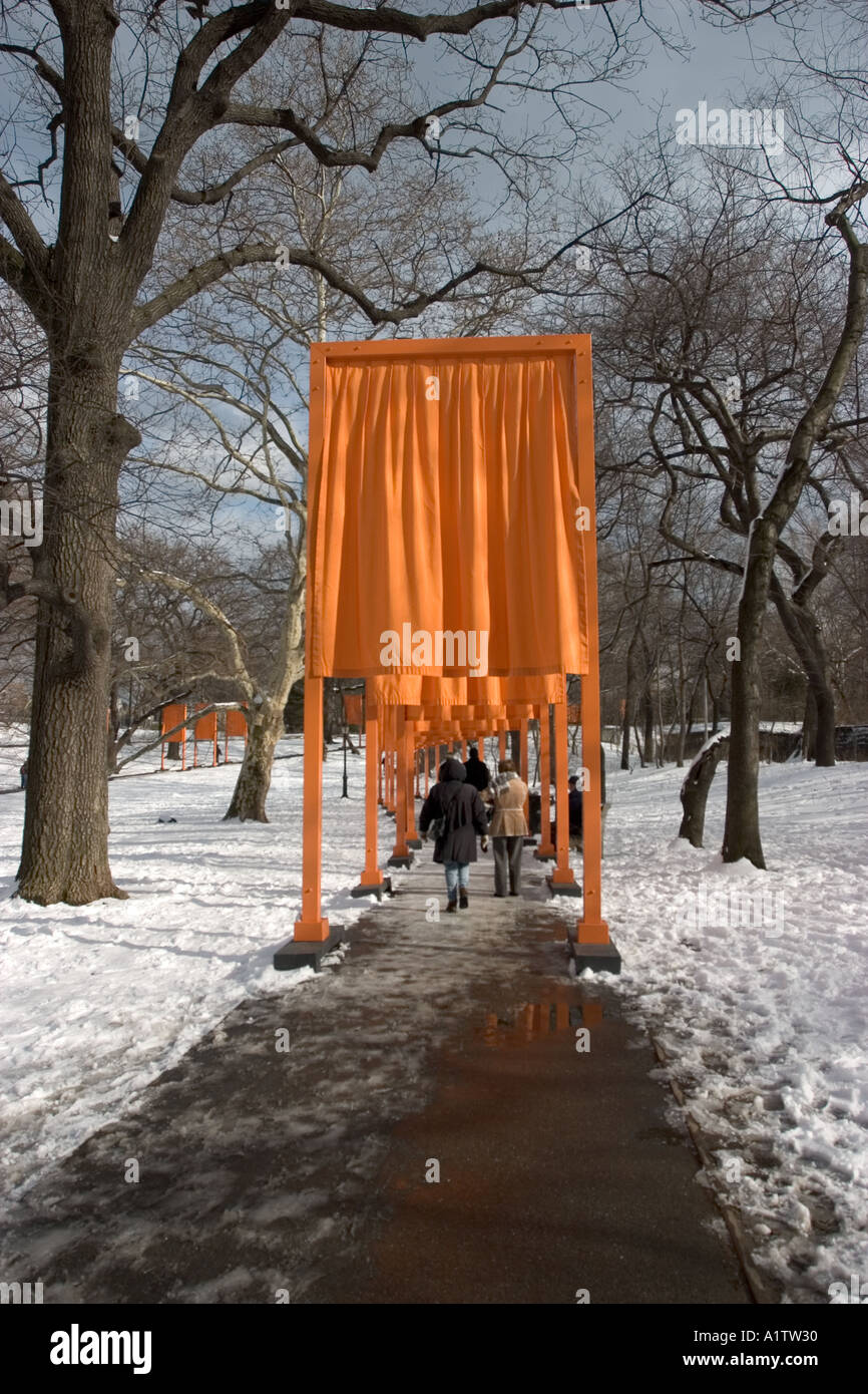 The Gates Central Park New York Stock Photo - Alamy