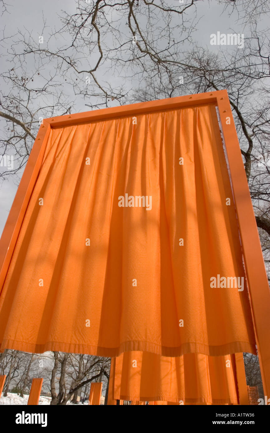 Central park art installation gates hi-res stock photography and images ...