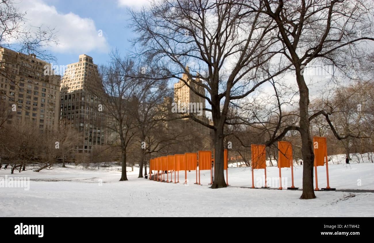 The Gates Central Park New York Stock Photo - Alamy