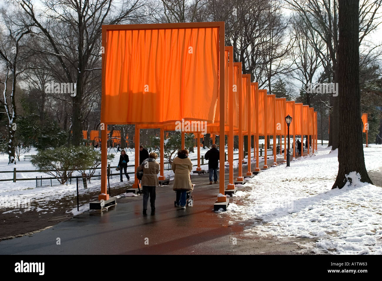 The Gates Central Park New York Stock Photo - Alamy