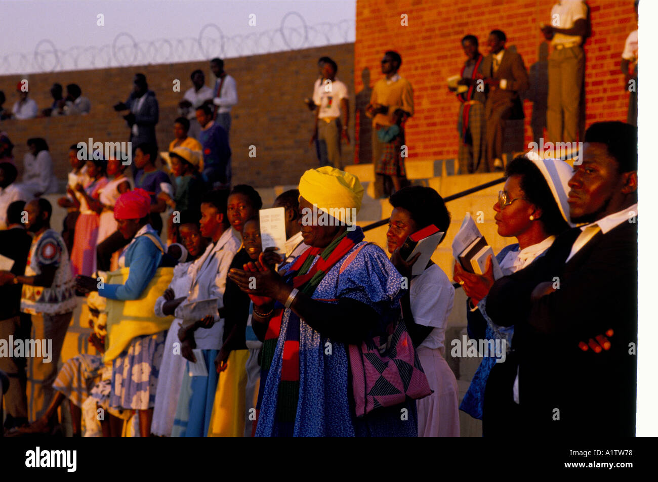 Open air church service hi-res stock photography and images - Alamy