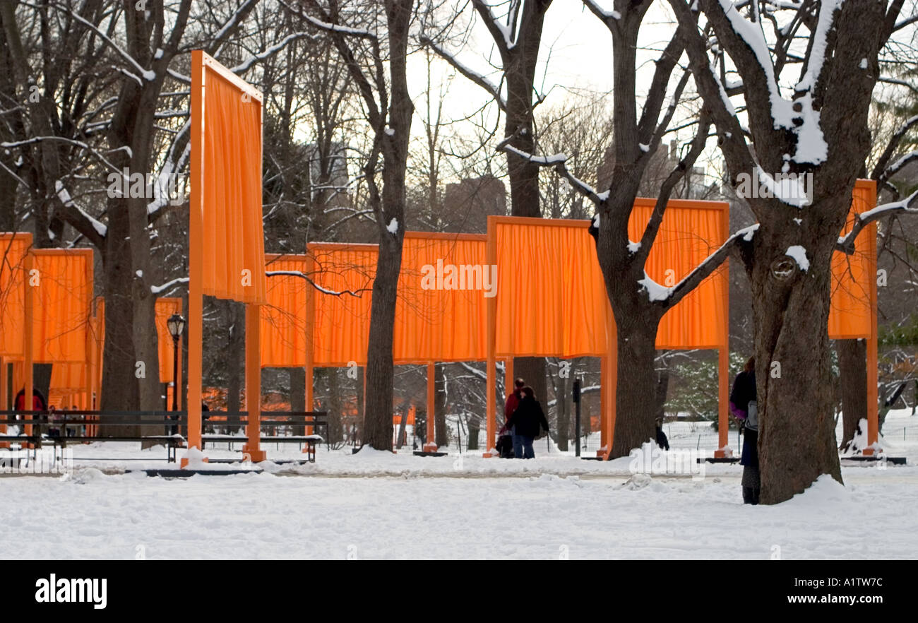 The Gates Central Park New York Stock Photo - Alamy