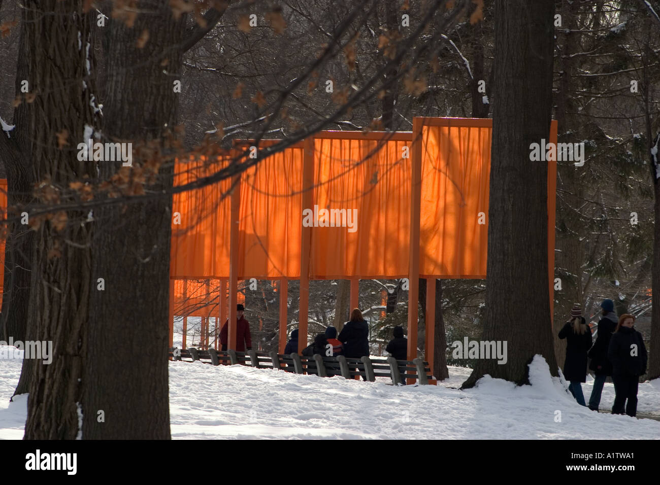 The Gates Central Park New York Stock Photo - Alamy