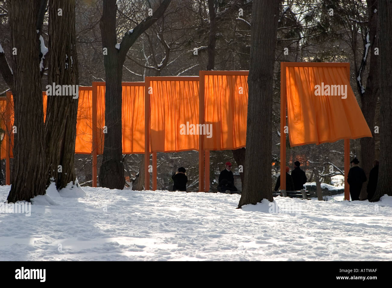 The Gates Central Park New York Stock Photo - Alamy