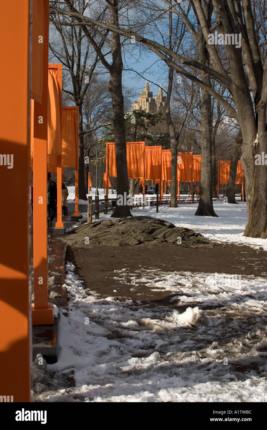 The Gates Central Park New York Stock Photo - Alamy