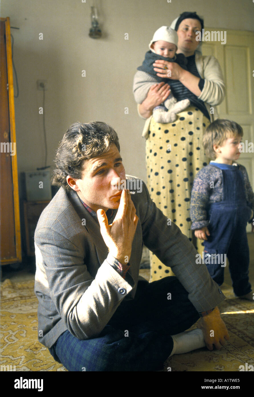POOR ALBANIAN FAMILY Stock Photo - Alamy