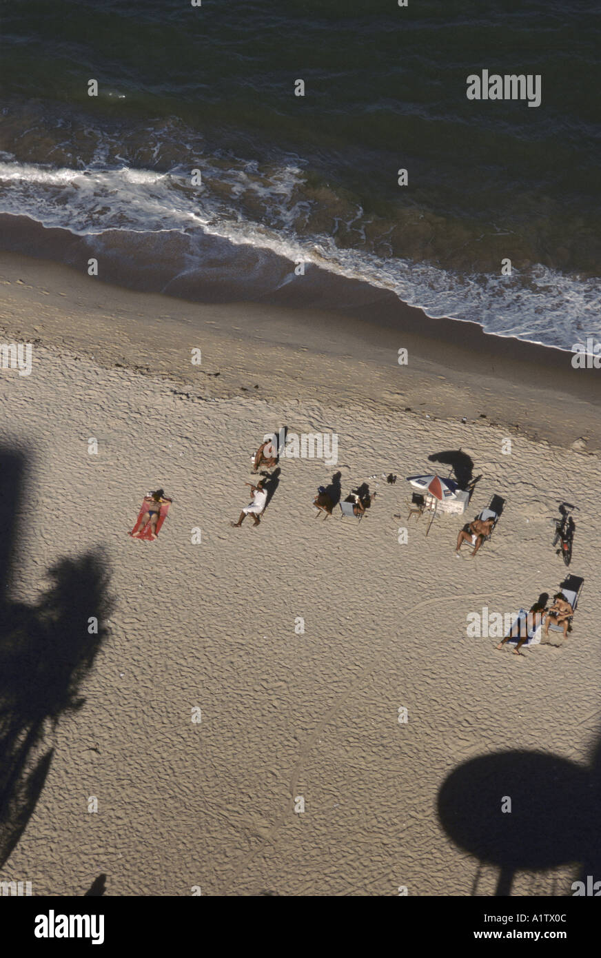 PEOPLE TANNING ON THE BEACH IN RECIFE BRAZIL Stock Photo - Alamy