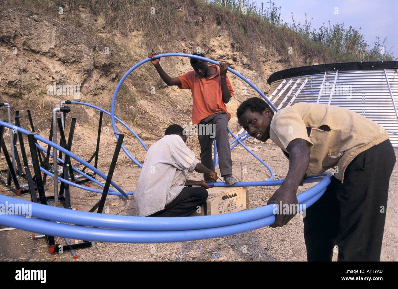 Oxfam water project hi-res stock photography and images - Alamy
