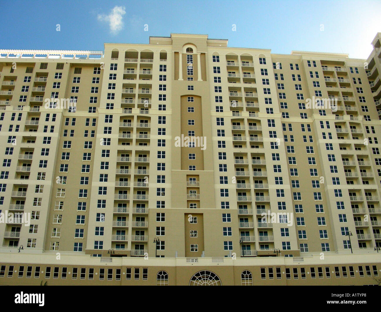Horizontal high rise buildings in fort lauderdale hi-res stock ...