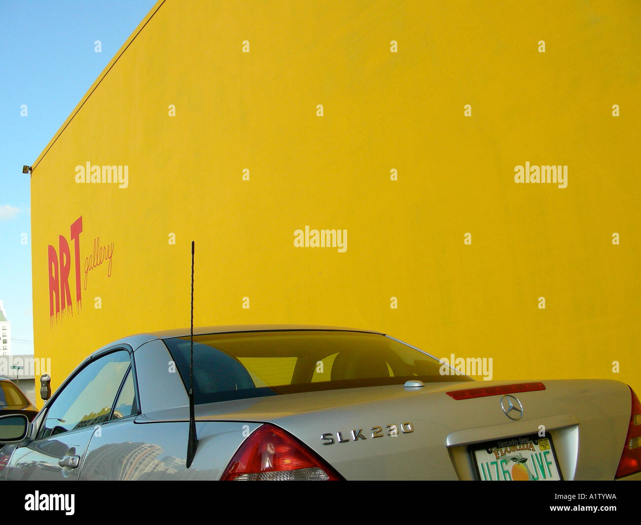 Bright yellow building, Fort Lauderdale, Florida USA Stock Photo - Alamy