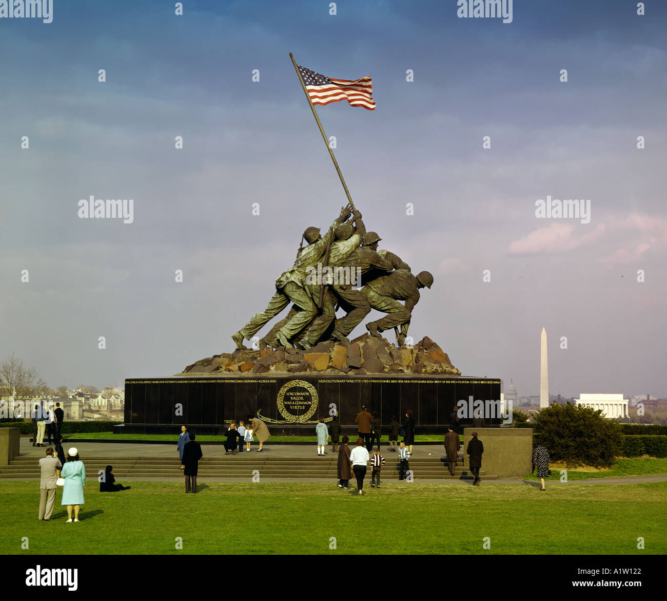 Statue of Iwo Jima U S Marine Corps Memorial at Arlington National ...