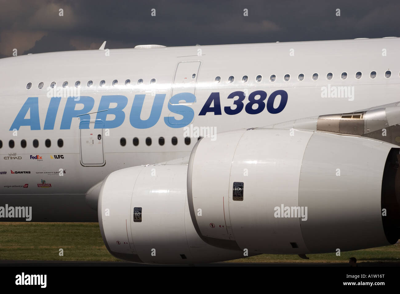 Airbus A380 Fuselage and Engines european passenger aircraft aeroplane ...