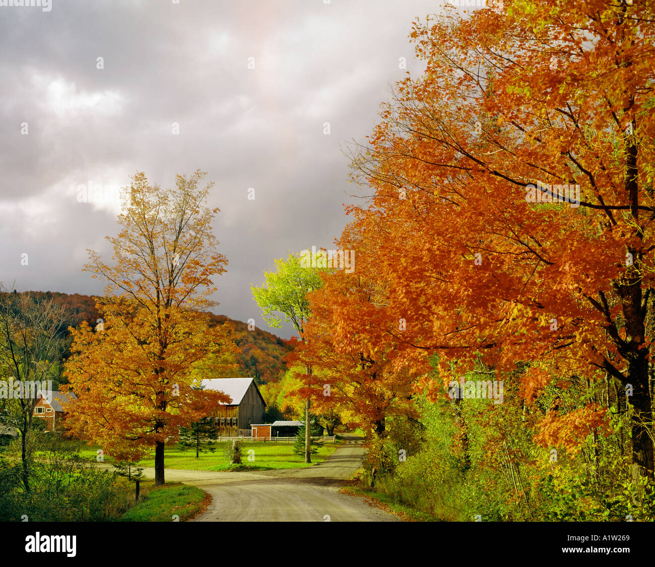 village of East Orange Vermont USA New England Stock Photo - Alamy
