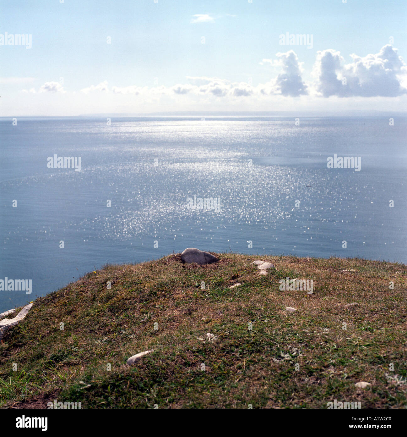 colour seascape landscape gower wales uk Stock Photo - Alamy