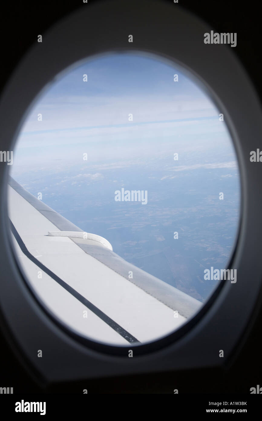 view of the earth from an aircraft window Stock Photo - Alamy