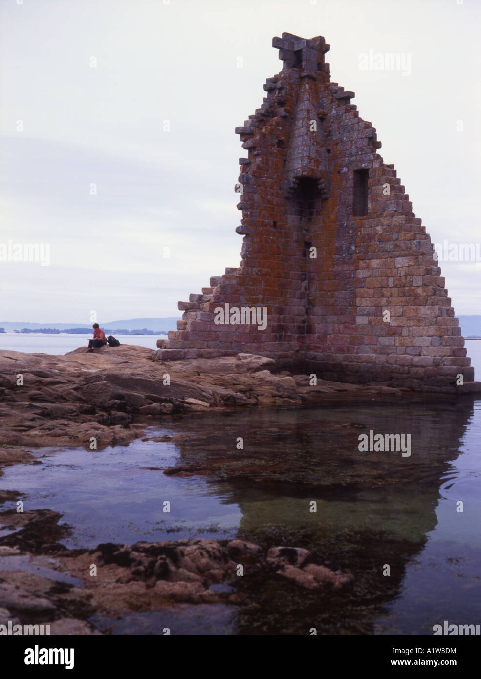 Old tower, Cambados, Galicia, Spain Stock Photo - Alamy
