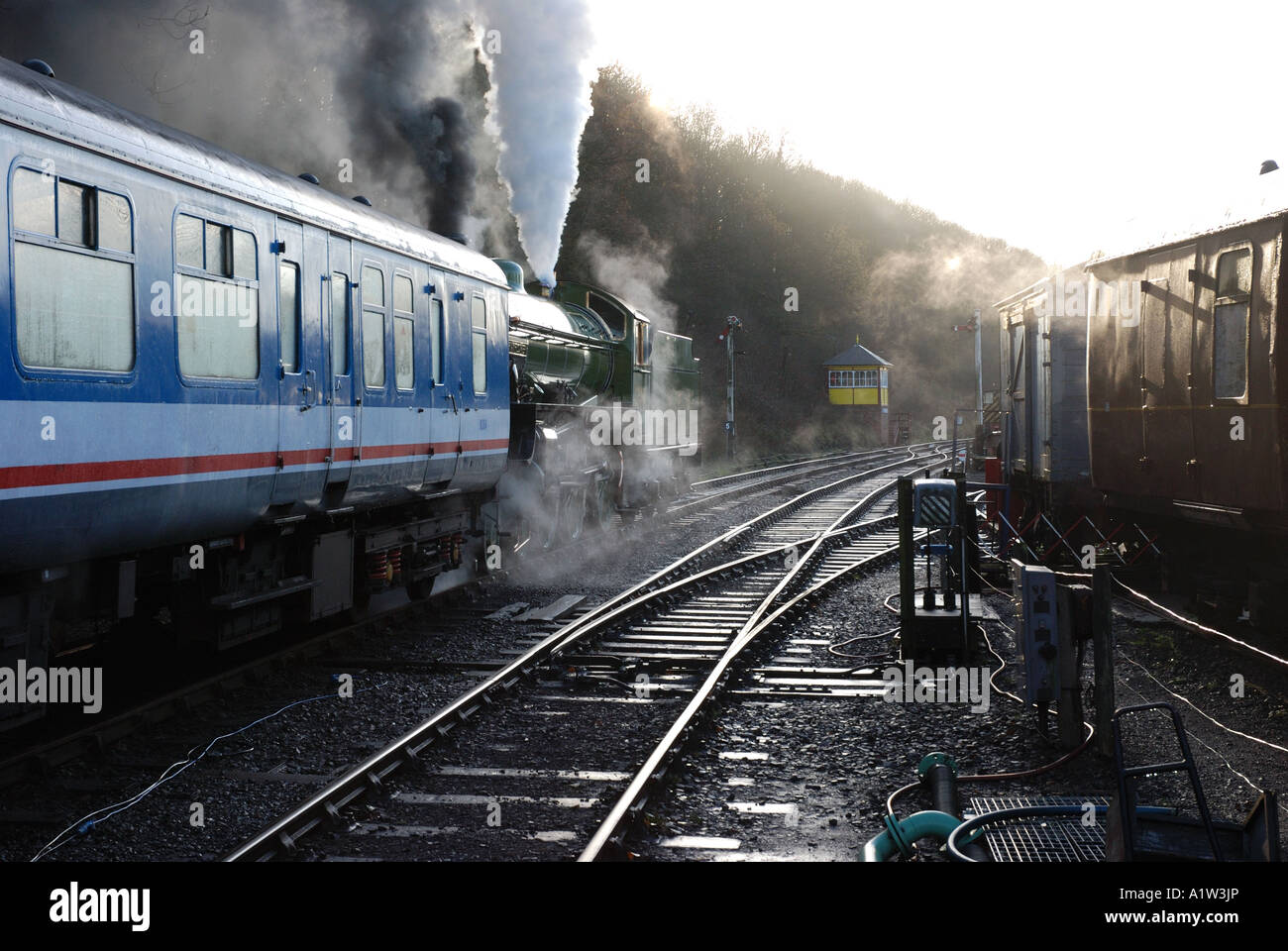 The Battlefield Line at Shackerstone station, Leicestershire, England ...