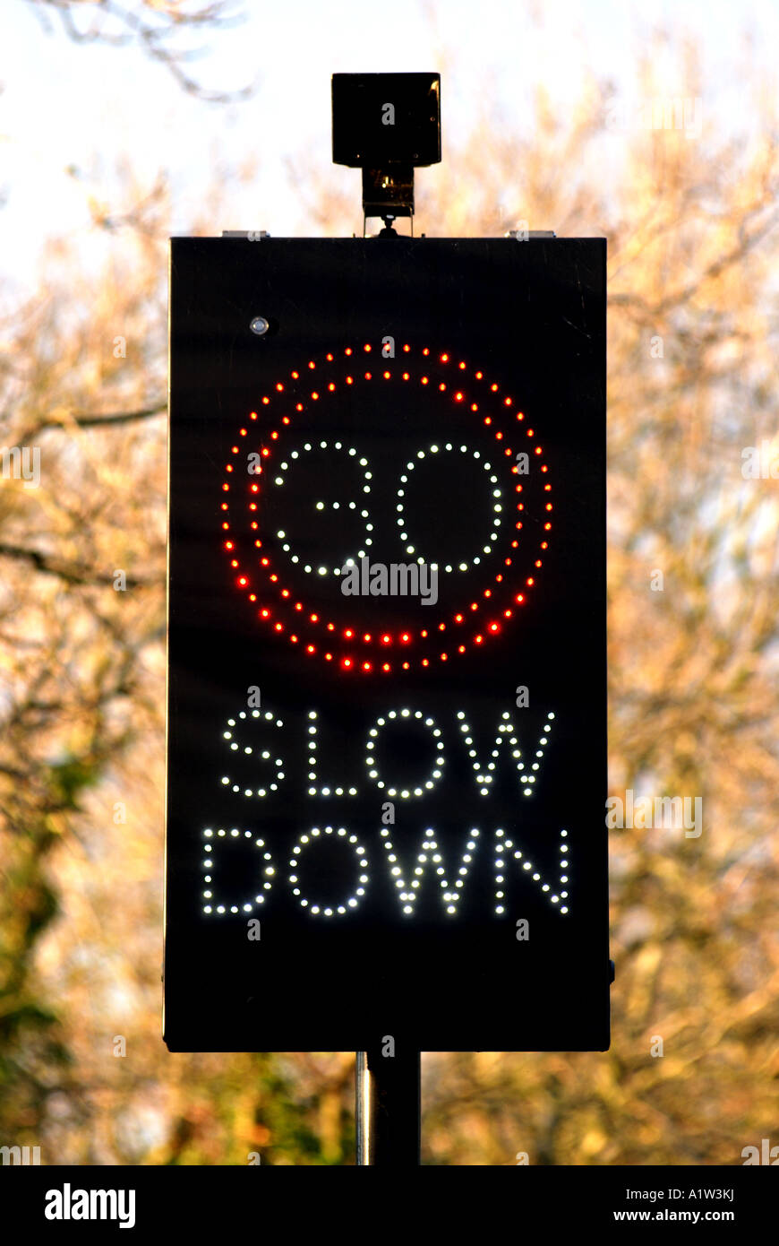 30 mph 30mph road sign uk automatic hi-res stock photography and images ...