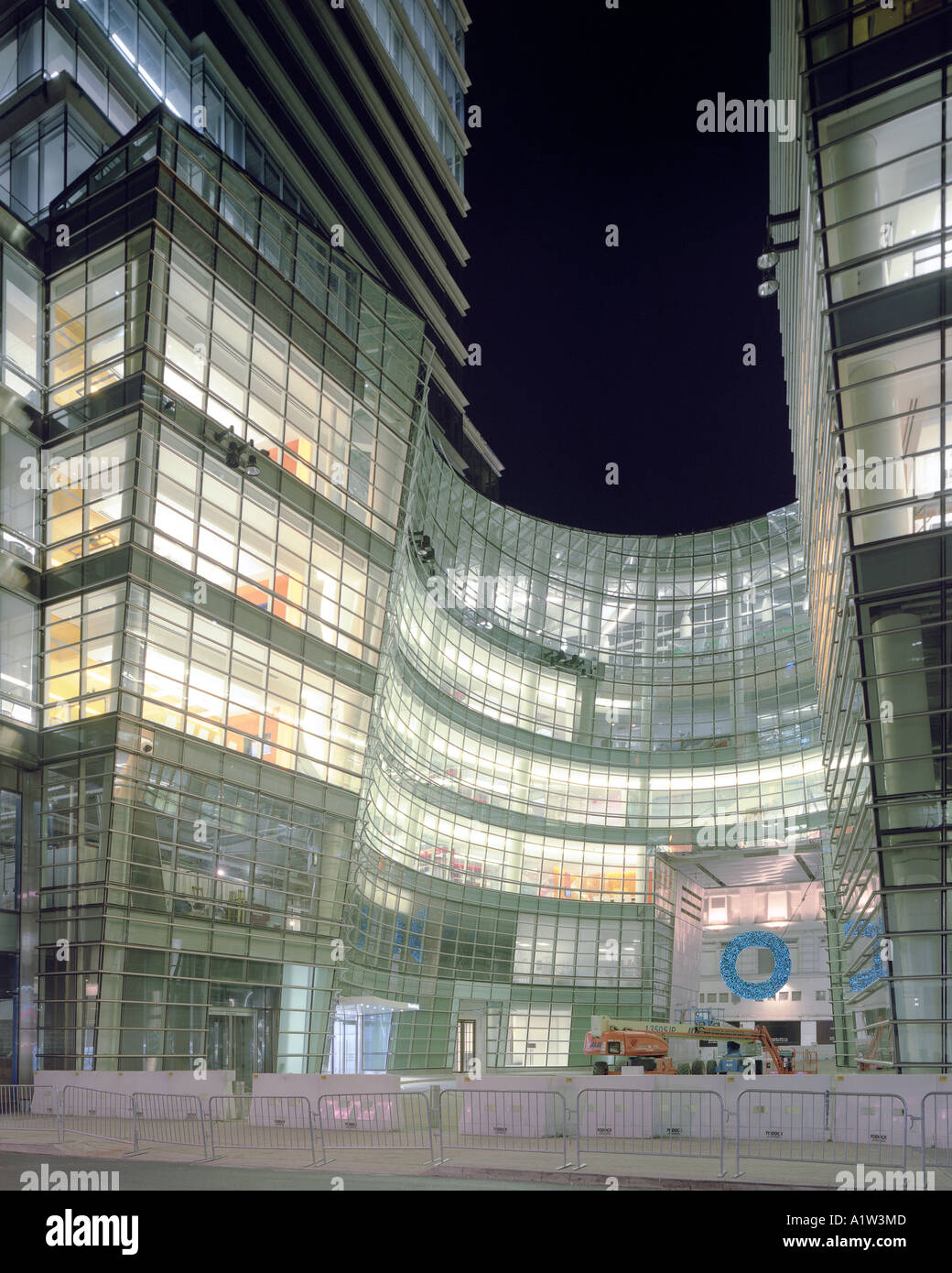 bloomberg building, new york city, architectures, night scapes ...