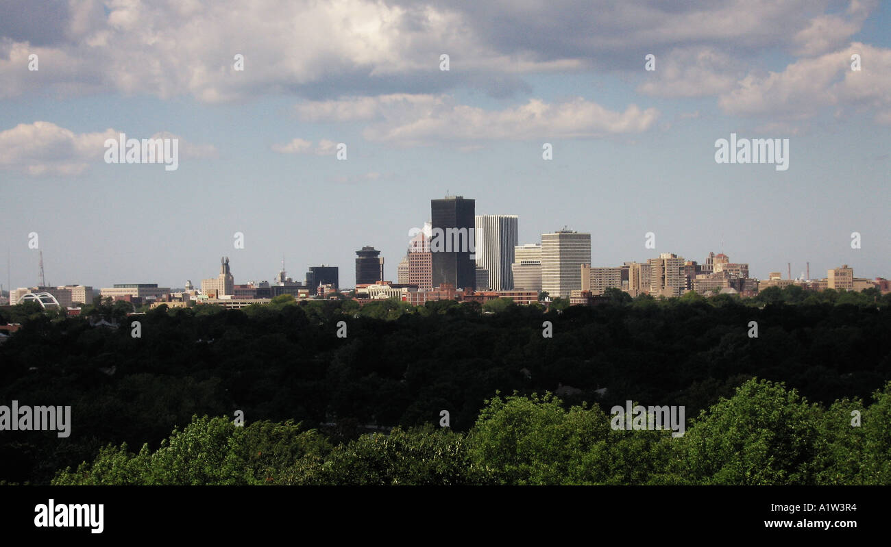 Rochester NY USA skyline Stock Photo - Alamy