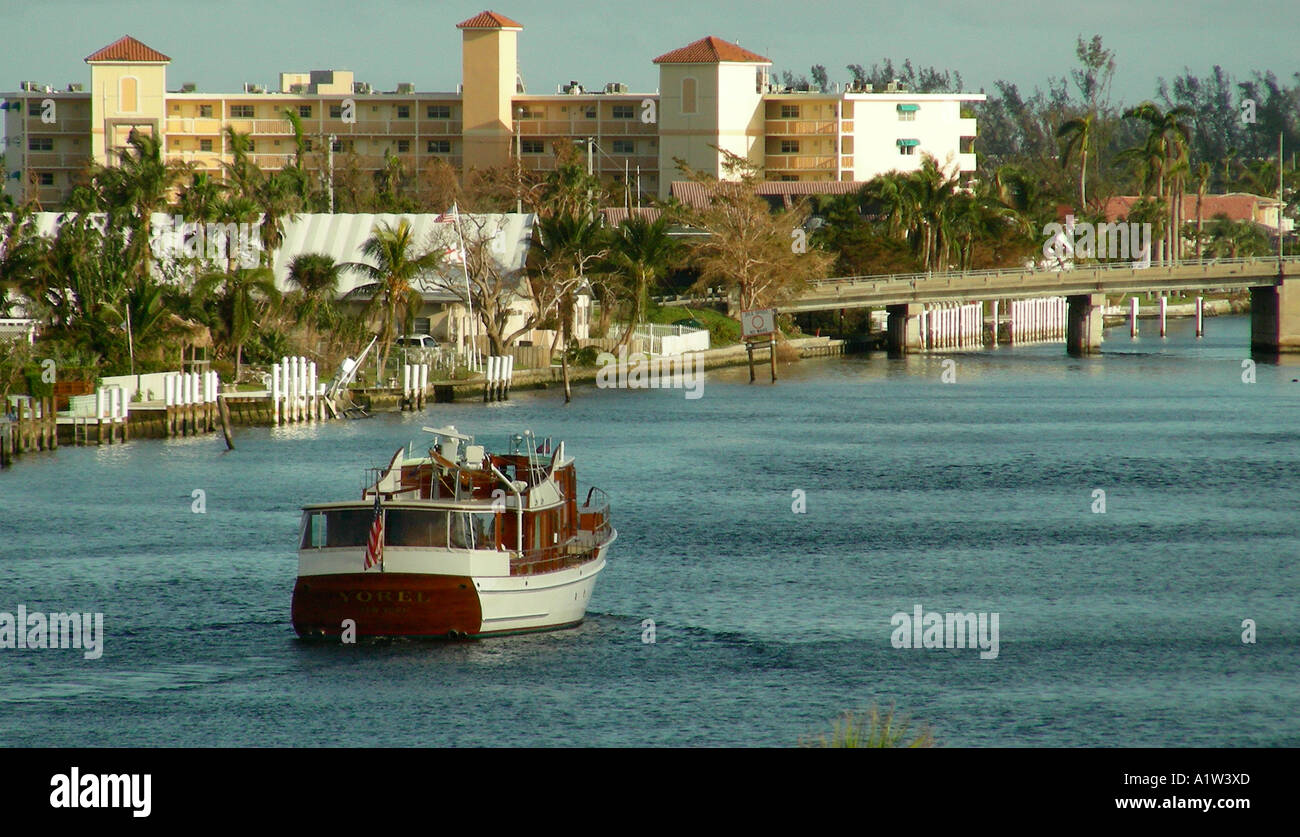 Intracoastal waterway, Delray, Florida, USA Stock Photo - Alamy