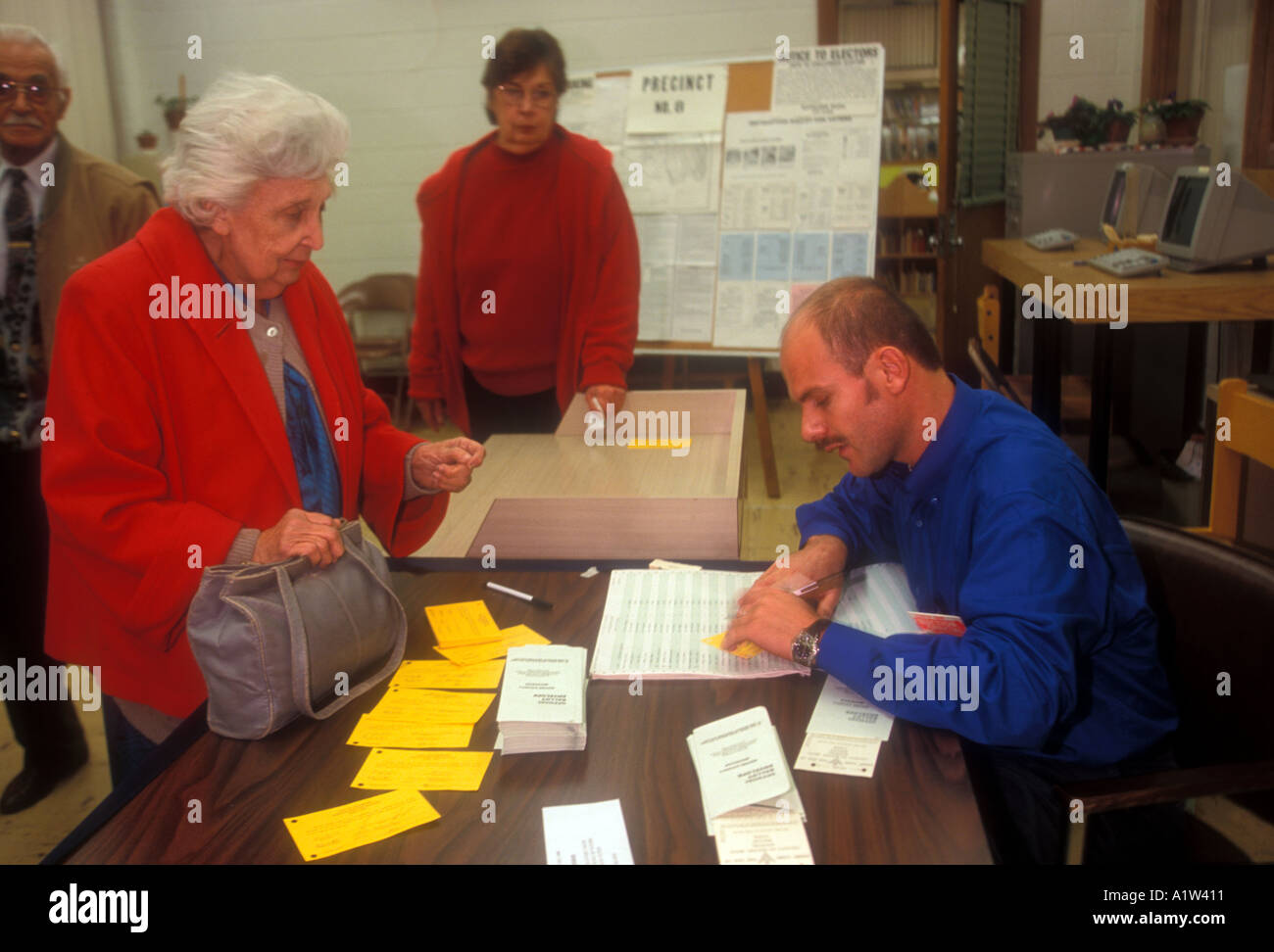 Election voter ballot elderly hi-res stock photography and images - Alamy