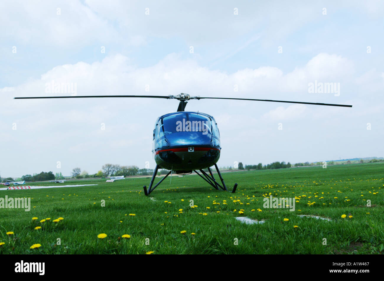 An Enstrom 280 FX helicopter at Barton aerodrome lancashire england ...