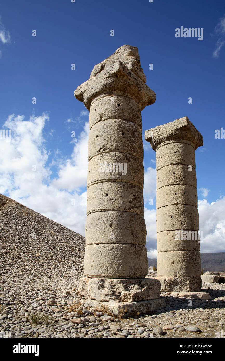 Lion Column at Karakas Tumulus monument. Anatolia, Turkey Stock Photo ...