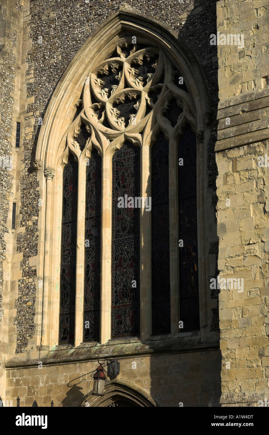 Perpendicular gothic arch, St Cross Abbey, Winchester, Hampshire ...