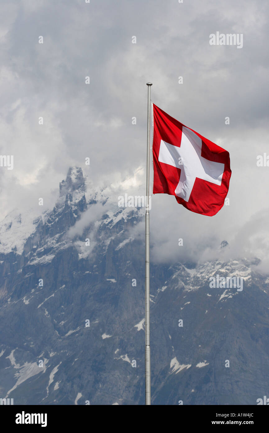 Swiss National Flag Stock Photo - Alamy