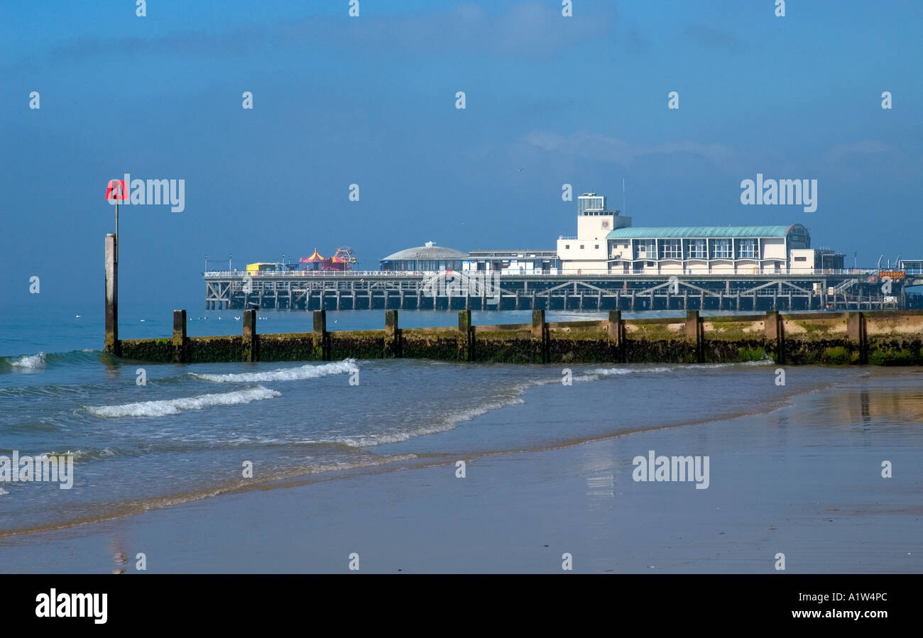 Bournemouth pier Poole Bay England Stock Photo - Alamy
