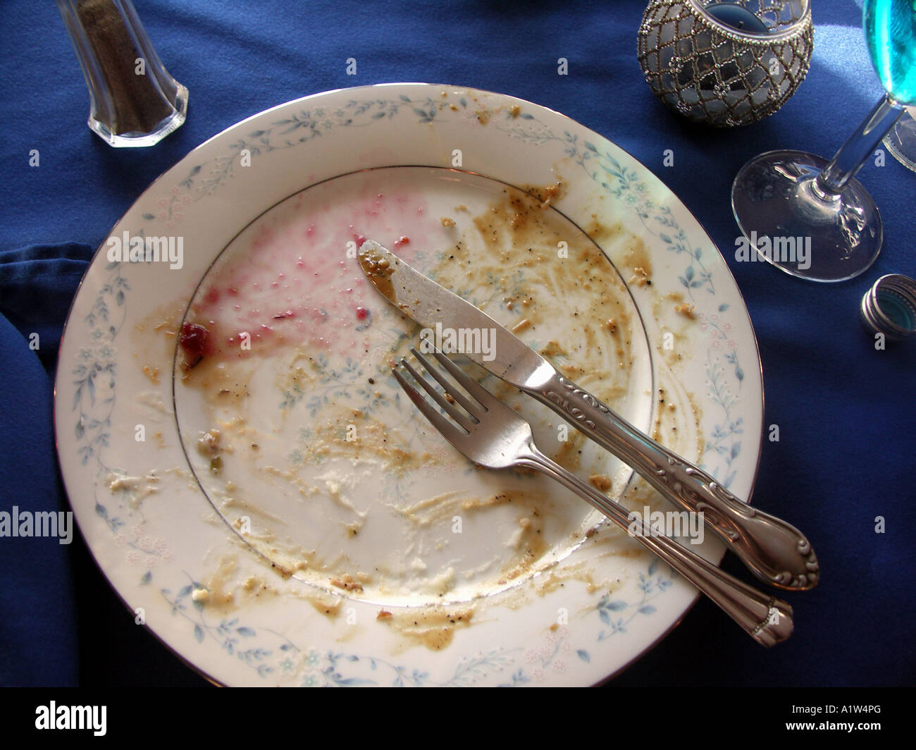 Empty Dinner Plate Stock Photo - Alamy