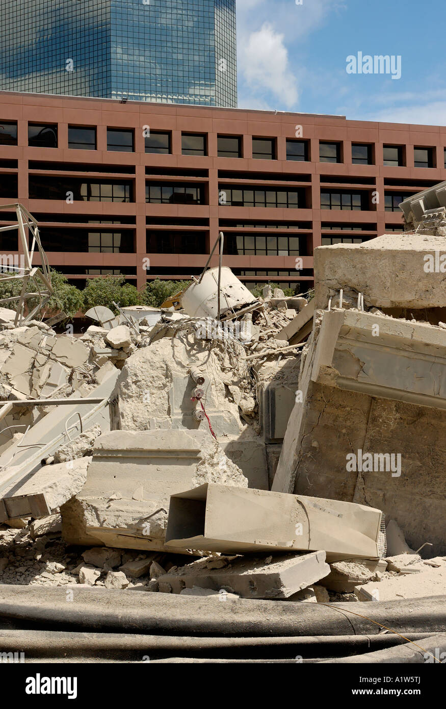 Remains of Hotel San Diego after implosion San Diego California USA ...
