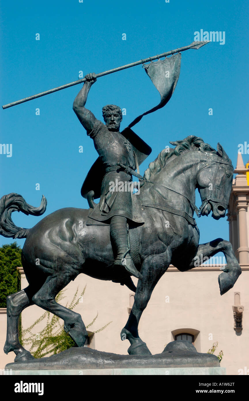 El Cid statue in "Balboa Park Stock Photo - Alamy