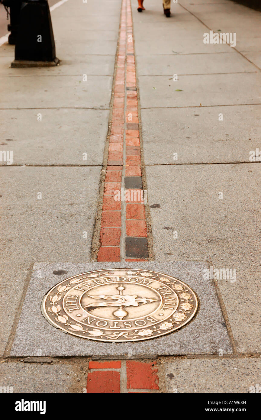 Boston freedom trail emblem hi-res stock photography and images - Alamy