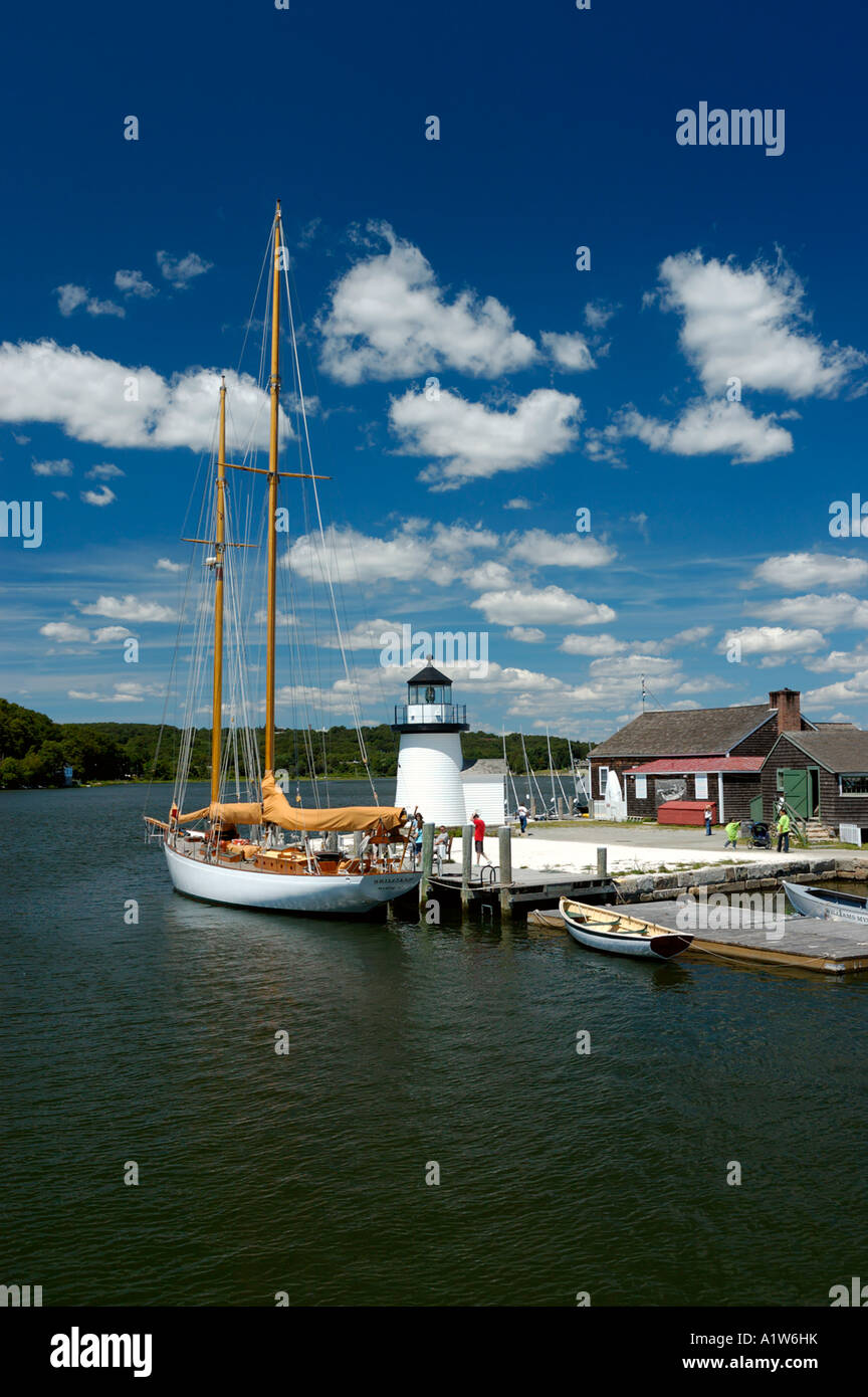 Mystic seaport lighthouse hi-res stock photography and images - Alamy