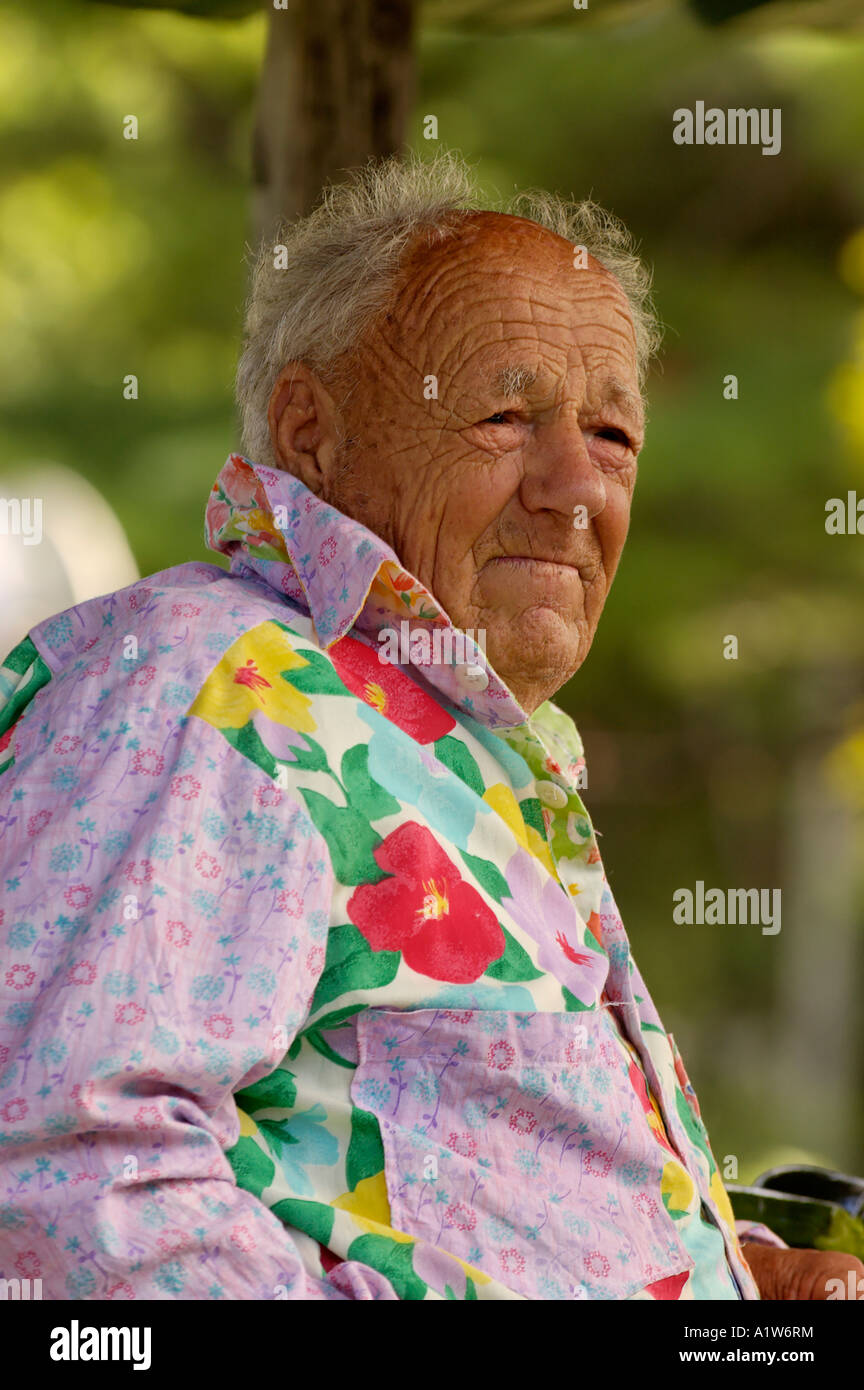 Portrait of old man on his farm in rural West Rockport Maine USA Stock ...