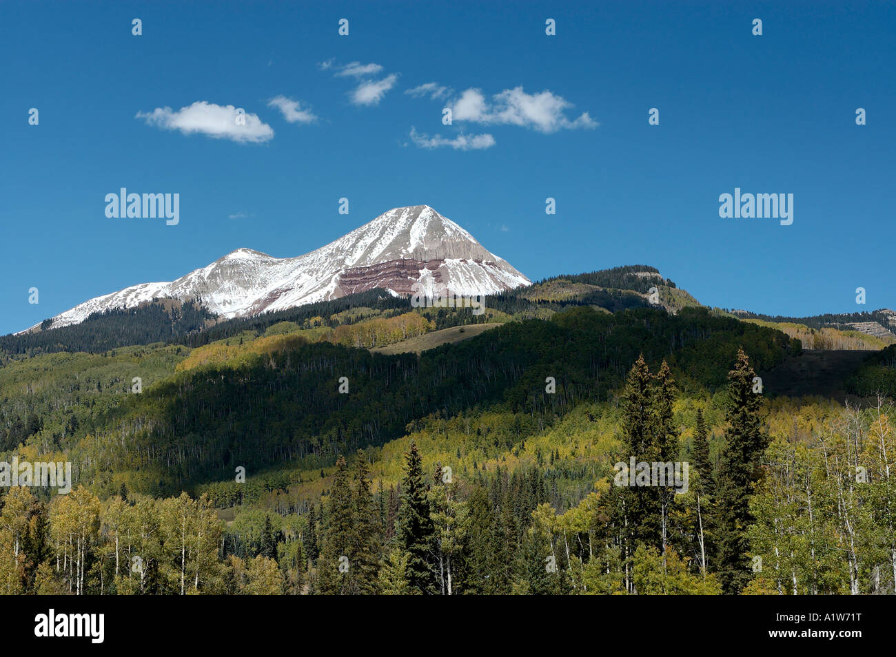 Engineer Mountain in the San Juan Mountain range in Colorado USA Stock ...