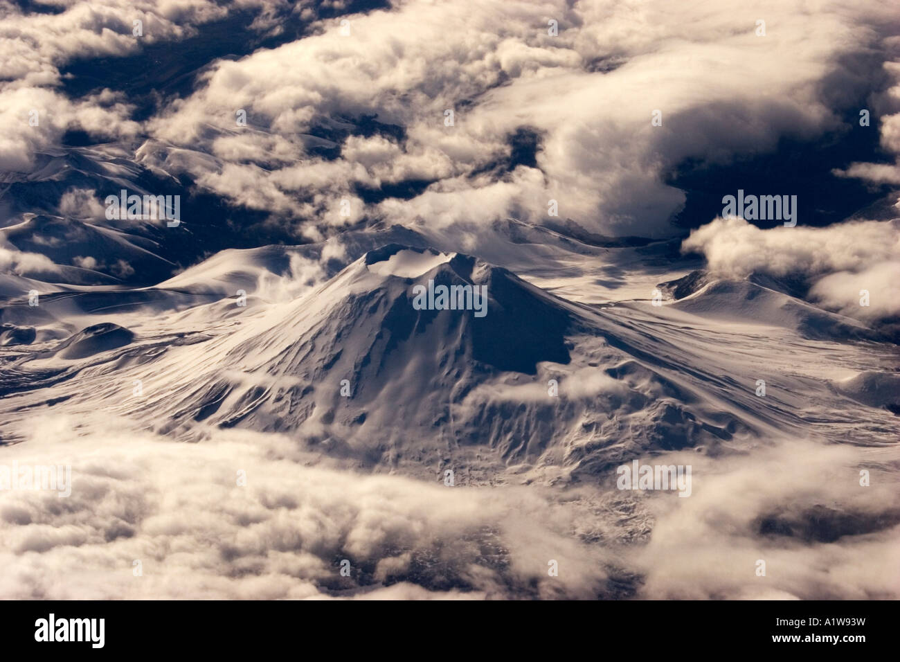 Aerial Volcano, Chile Stock Photo - Alamy