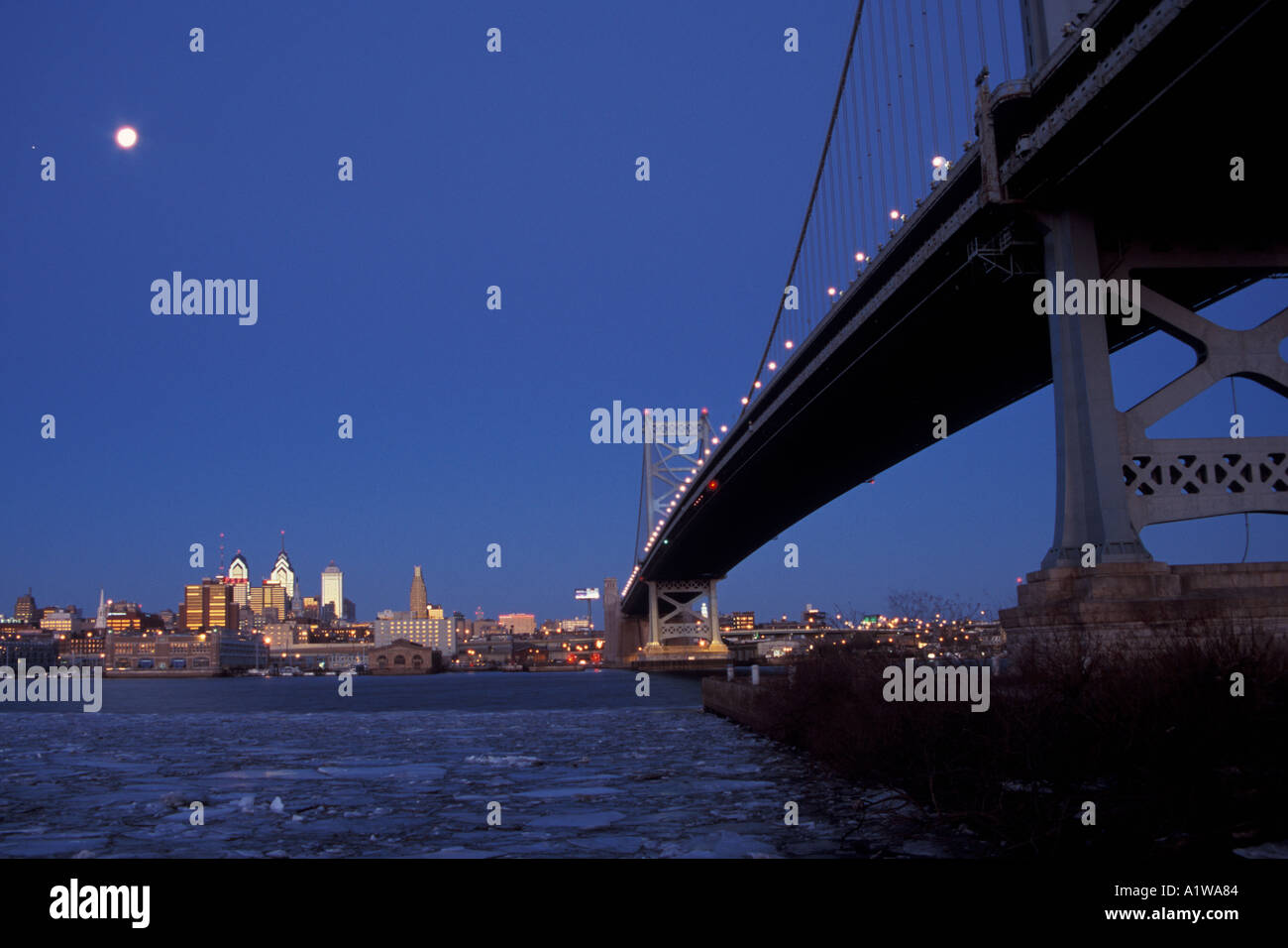 Benjamin Franklin Bridge Stock Photo - Alamy