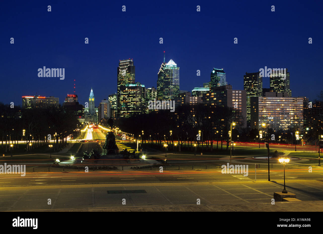 John F Kennedy Boulevard in Philadelphia Stock Photo - Alamy