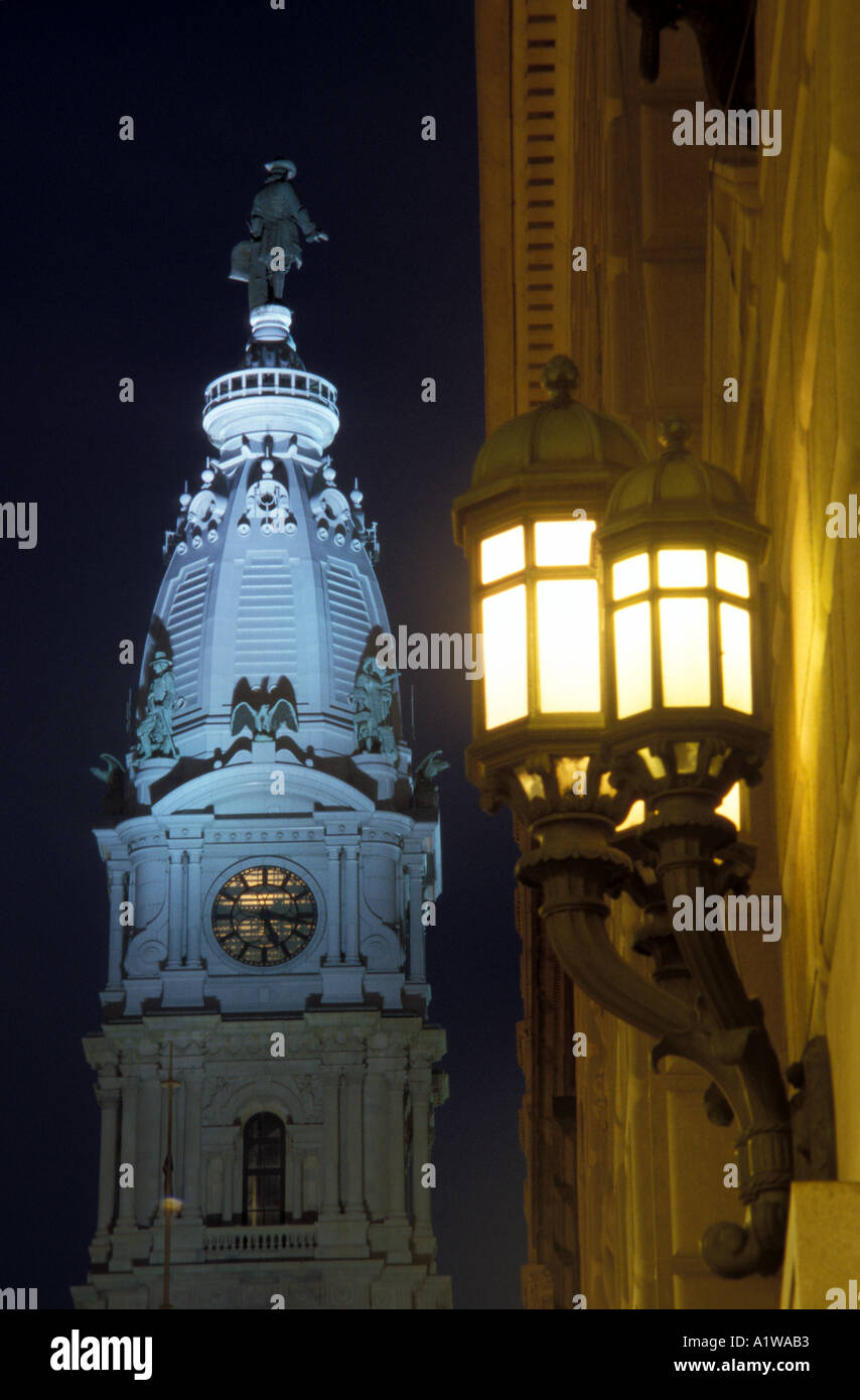 Philadelphia City Hall Tower Stock Photo - Alamy