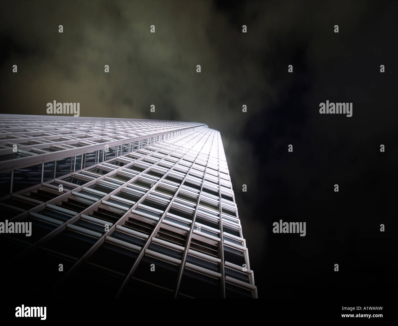 IFC tower Illuminated at night Stock Photo - Alamy