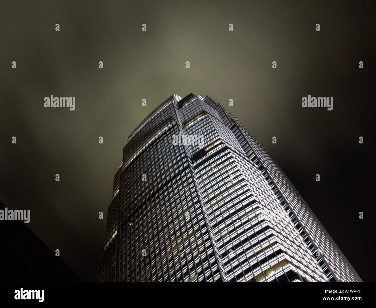 IFC tower Illuminated at night Stock Photo - Alamy