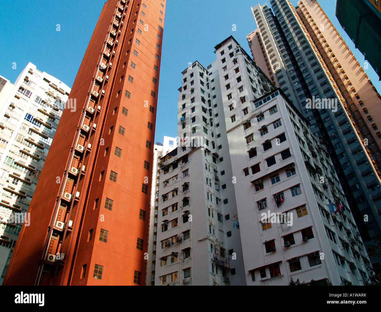High rise flats in Hong Kong Stock Photo - Alamy