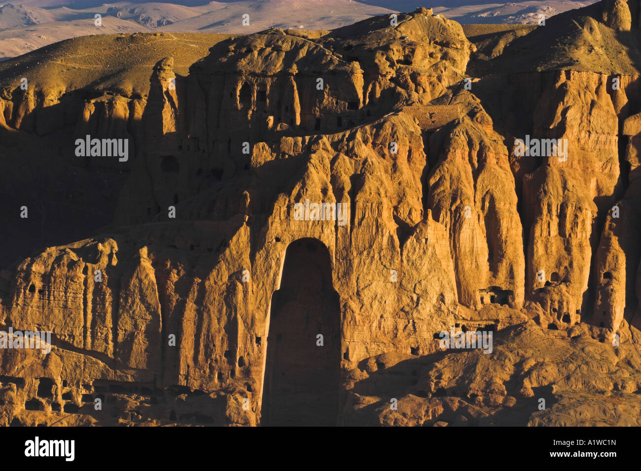 AFGHANISTAN Bamiyan Province Bamiyan View of Bamiyan valley showing ...