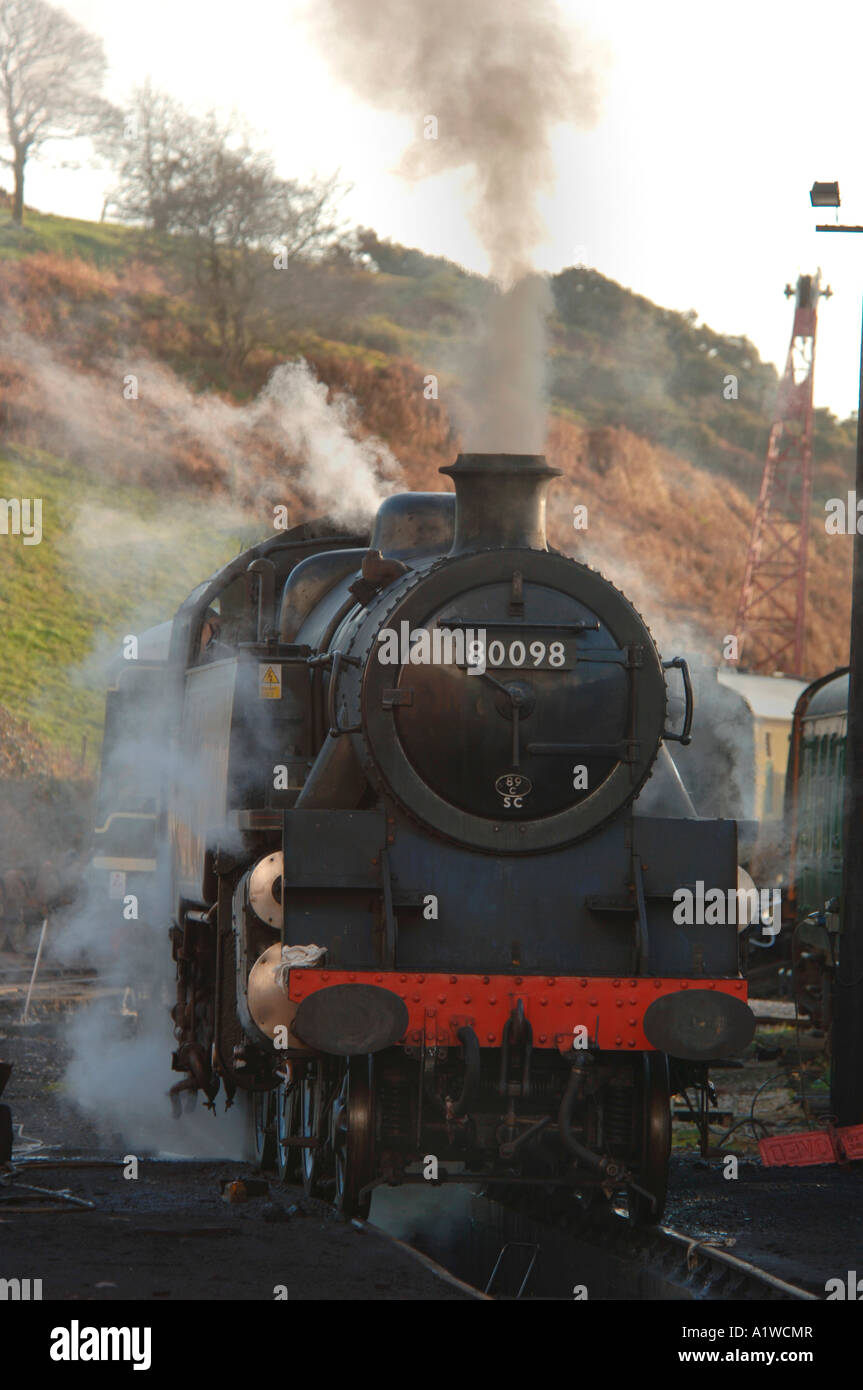 Great Marquess Class Steam Train Being Fired Up For Use, At The Churnet ...