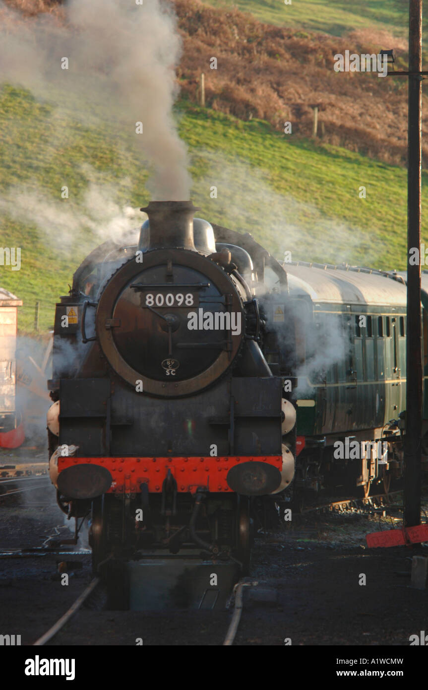 Great Marquess Class Steam Train Being Fired Up For Use, At The Churnet ...