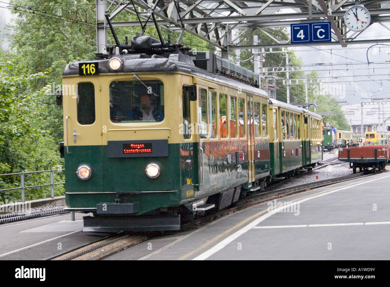 Lauterbrunnen Station Rack Railway Switzerland Stock Photo - Alamy