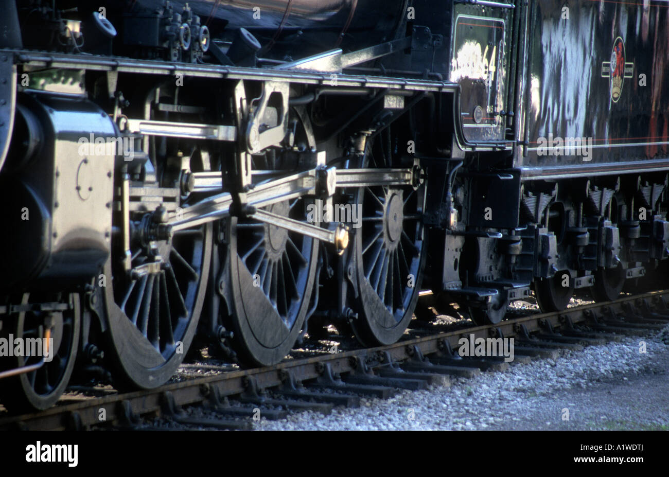 The Wheels & Mechanics Of A Great Marquess Class Steam Train ,At The ...